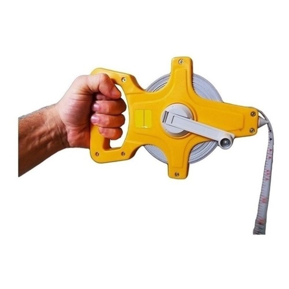 Trena Fibra Fita De Vidro 50M Com Manivela De Recolhimento Milla Uso ...