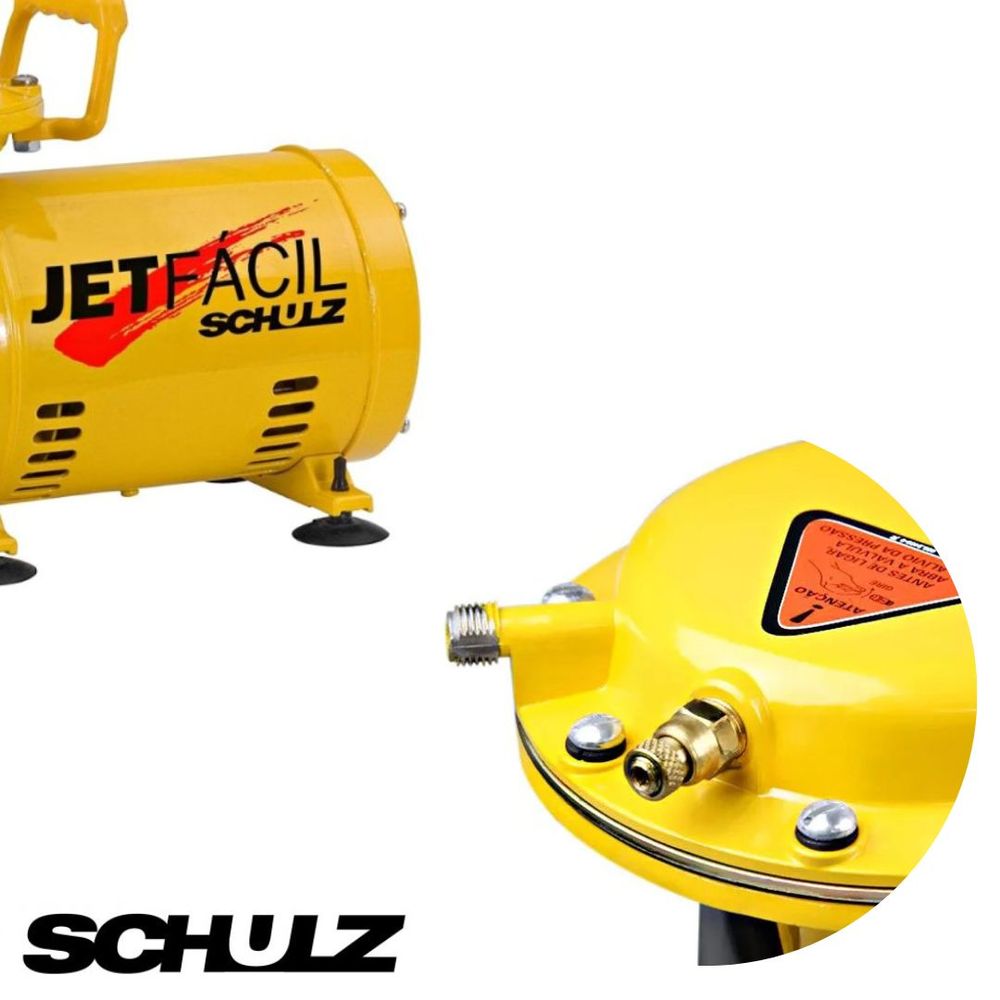Compressor De Ar Direto Portátil Jet Fácil Ms2,3 1/3CV Bivolt 110/220v ...