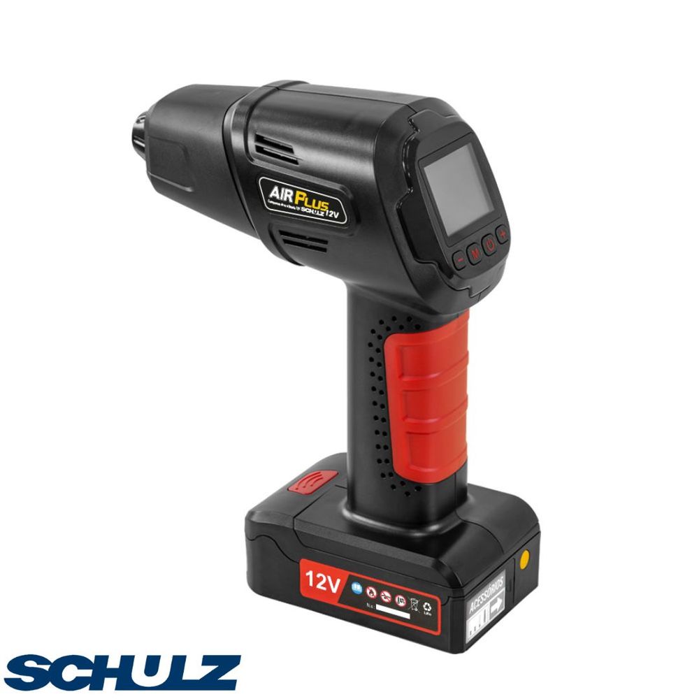 Compressor De Ar Tipo Pistola À Bateria Bivolt 12V Schulz Air Plus ...