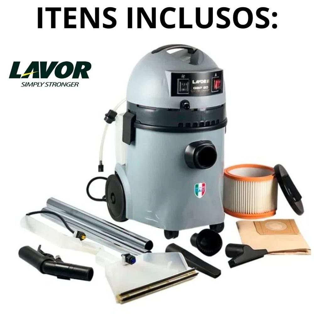 Extratora Lavadora Aspirador De Pó E Água GBP20 Profissional Leve ...